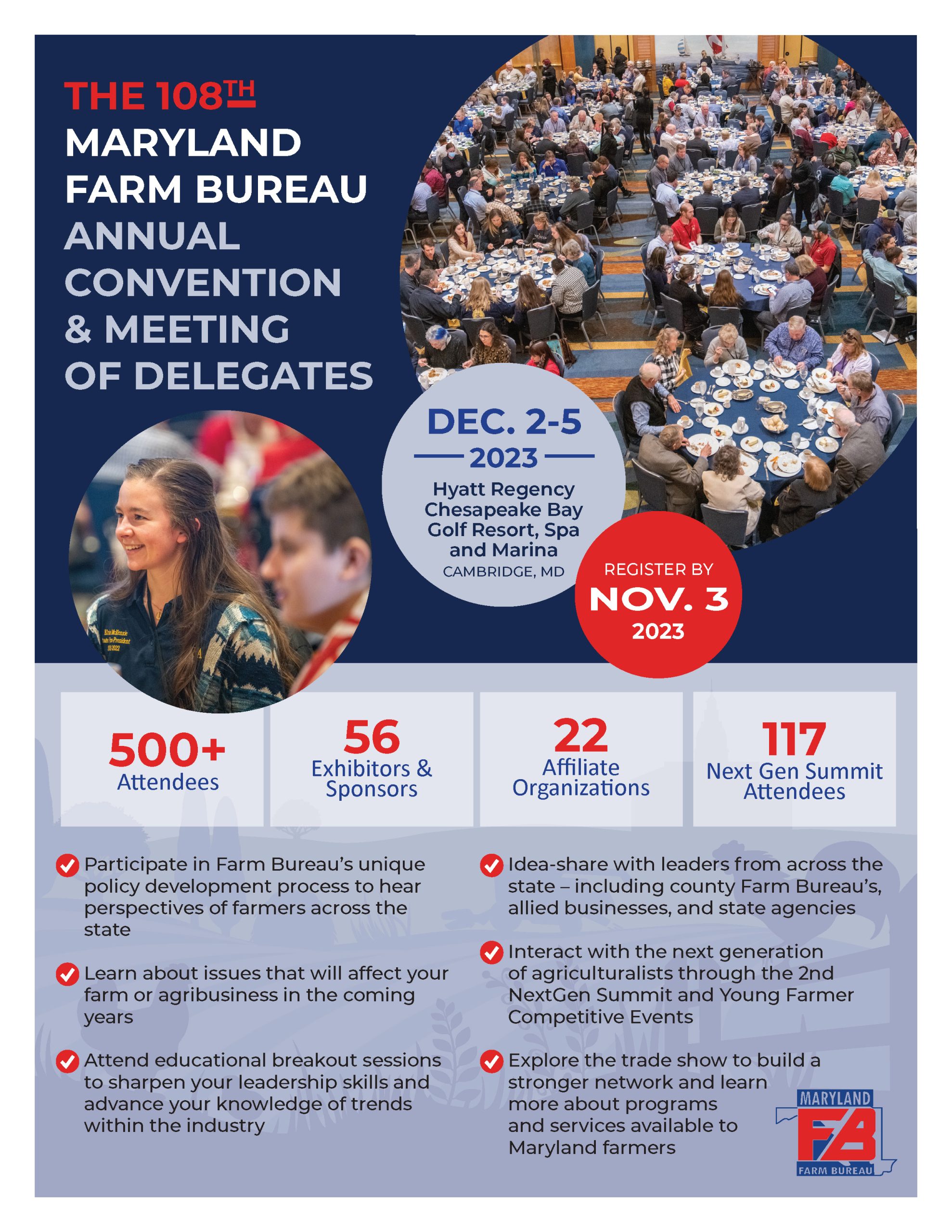MDFB Annual Convention & Meeting of Delegates – Maryland Farm Bureau