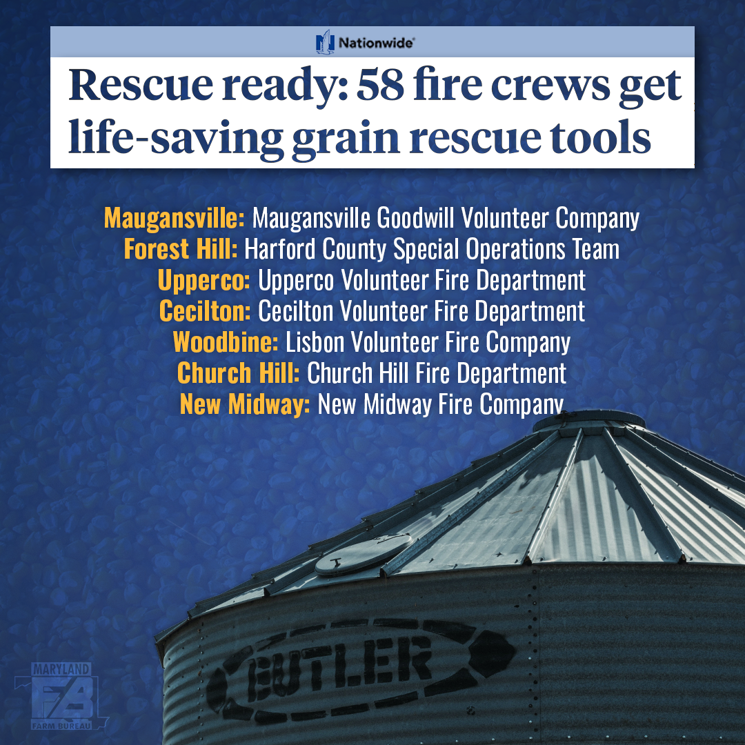 Seven Maryland Fire Departments Win Grain Rescue Tube Equipment ...